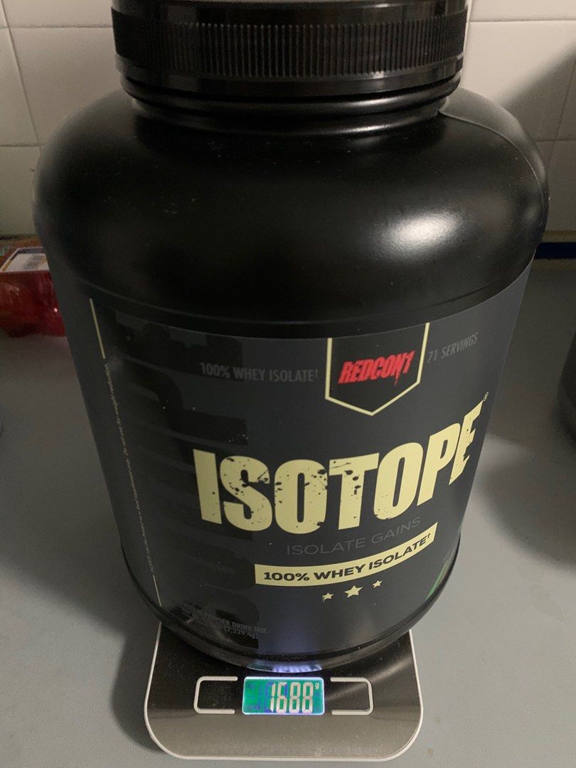 Redcon1 ISOTOPE - 100% Whey Isolate Protein, Health & Nutrition, Health ...