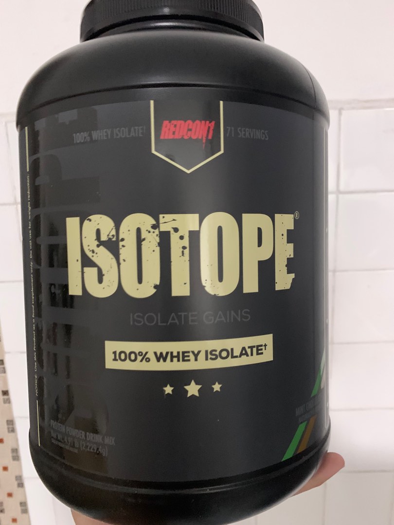 Redcon1 ISOTOPE - 100% Whey Isolate Protein, Health & Nutrition, Health ...