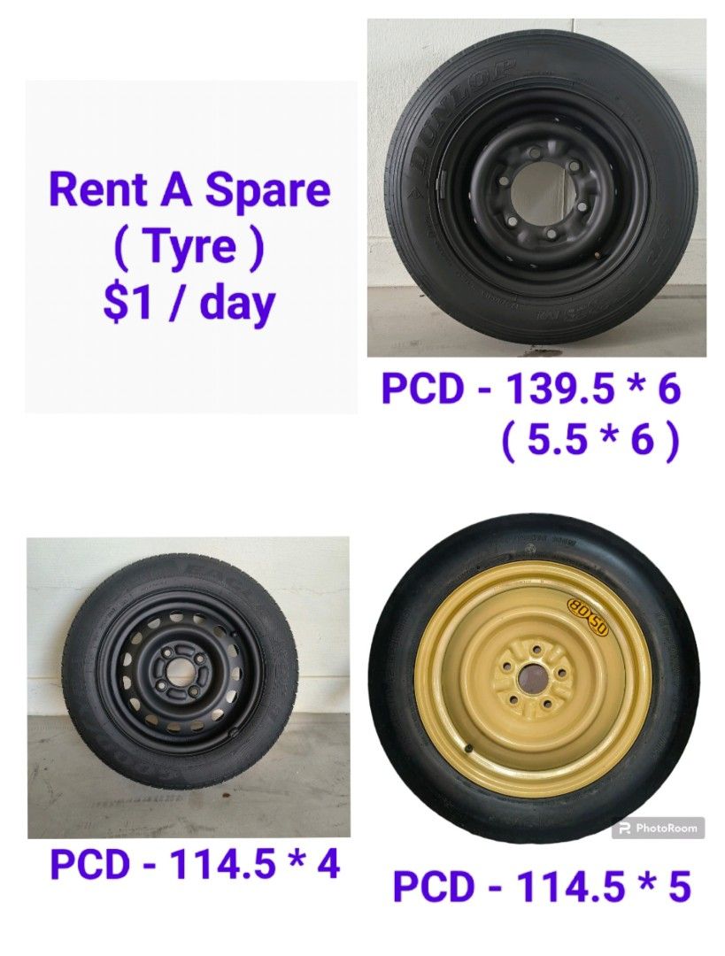 Rent A Spare Tyre, Car Accessories, Tyres & Rims on Carousell