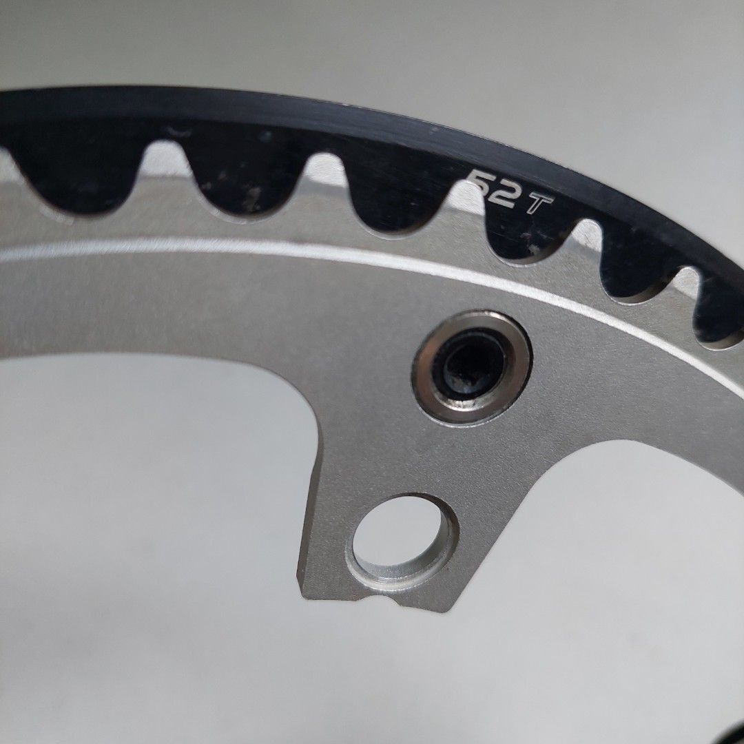 RIDEA 52T Oval Chainring w Guard for Brompton, Sports Equipment ...