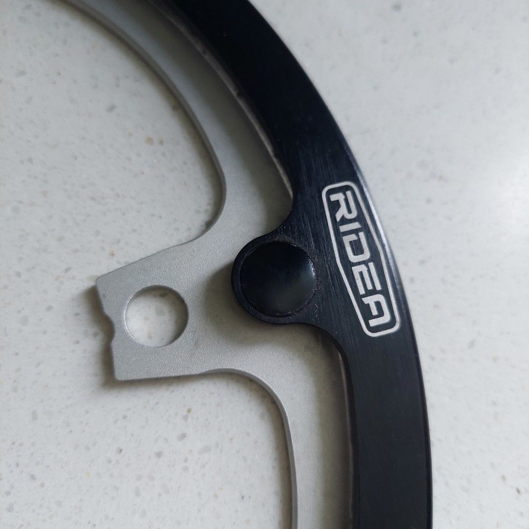 RIDEA 52T Oval Chainring w Guard for Brompton, Sports Equipment ...