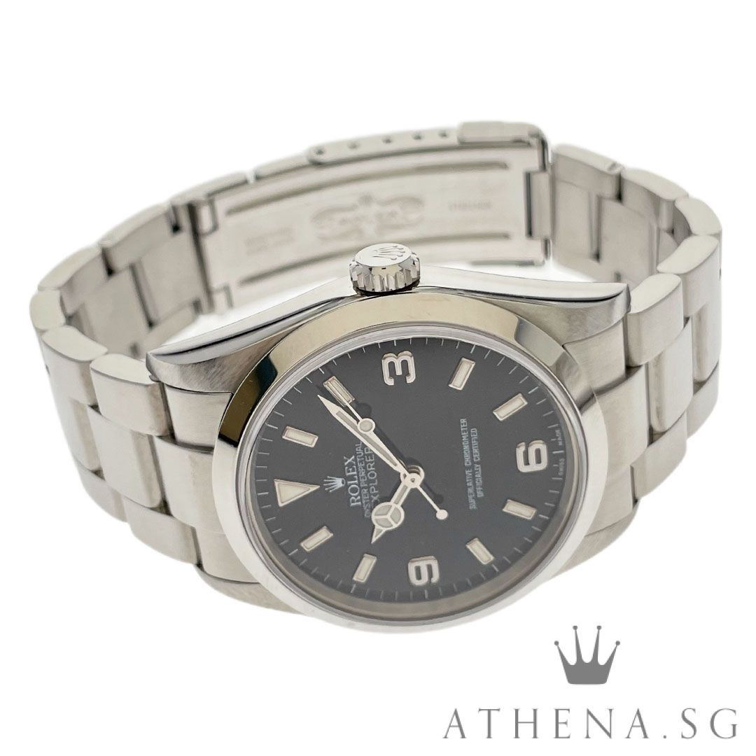 ROLEX OYSTER PERPETUAL EXPLORER 36 “D” SERIES “BLACK 369 DIAL” WITH BOX ...