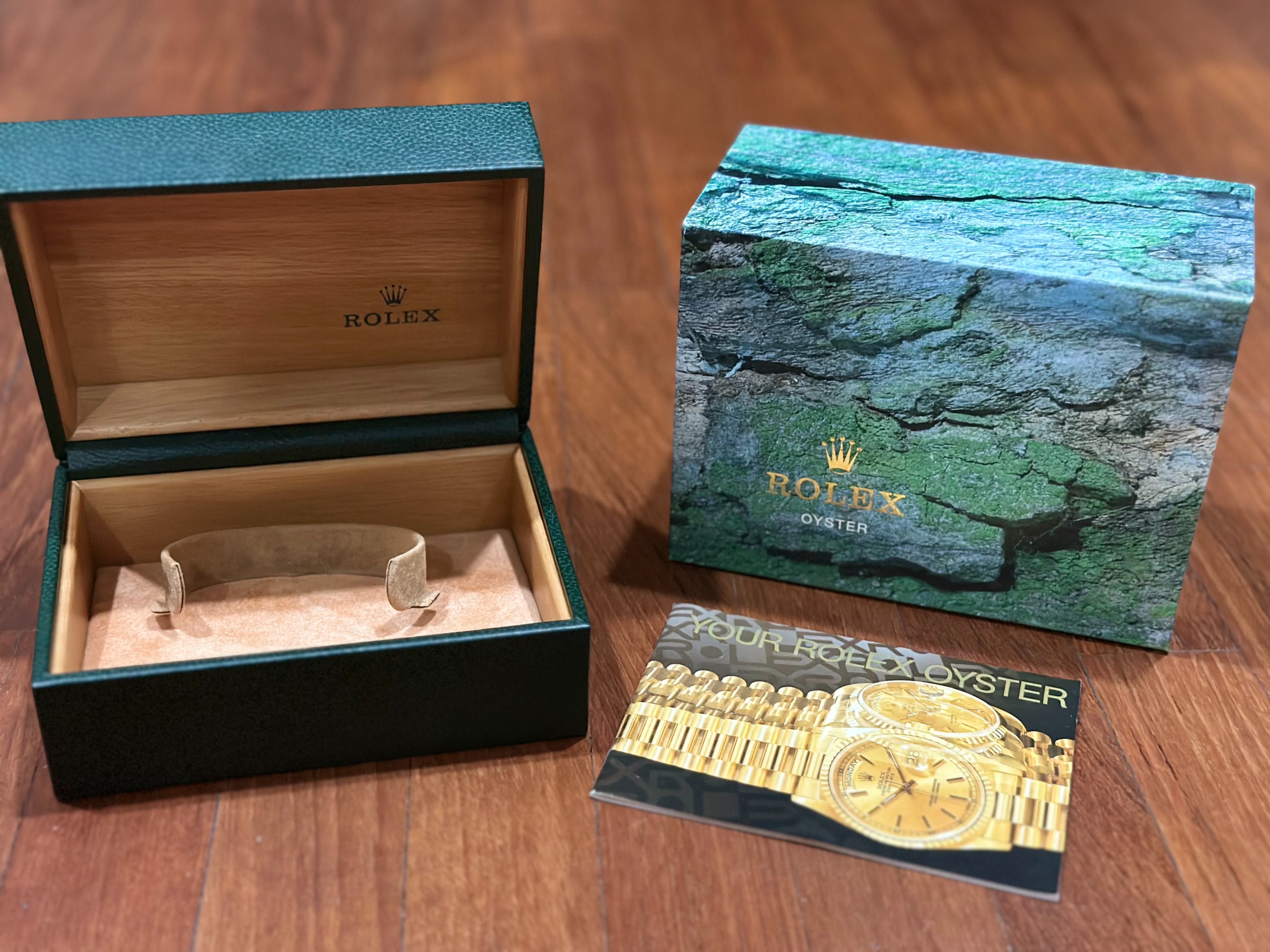 Rolex Vintage Watch Box Case 64.00.02 Men's Green Genuine Rare, Luxury ...