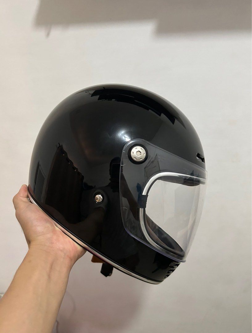 Rook Helmet Glossy Black, Motorbikes, Motorbike Parts & Accessories ...