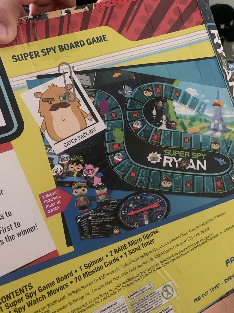 Ryan's Super Spy Board Game on Carousell
