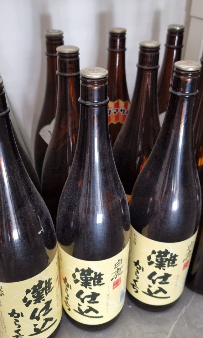 Sake Bottle 1.8L for restaurants setting, Food & Drinks, Alcoholic ...