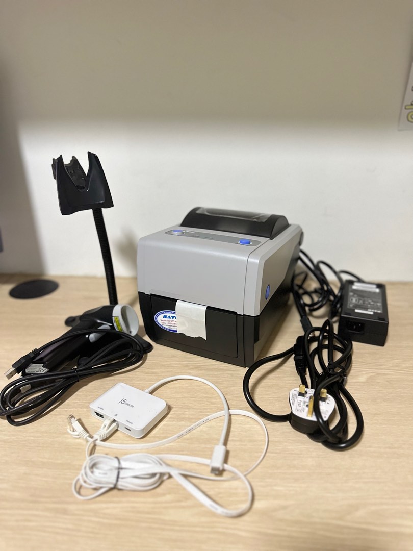 SATO Barcode Printer & Opticon Laser Barcode Scanner (FREE adapter ...