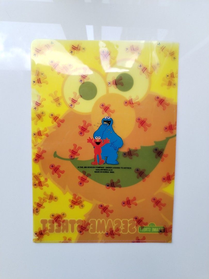 Sesame Street Elmo & Cookie Monster A4 Folder, 興趣及遊戲, 手作＆自家設計, 文具 ...