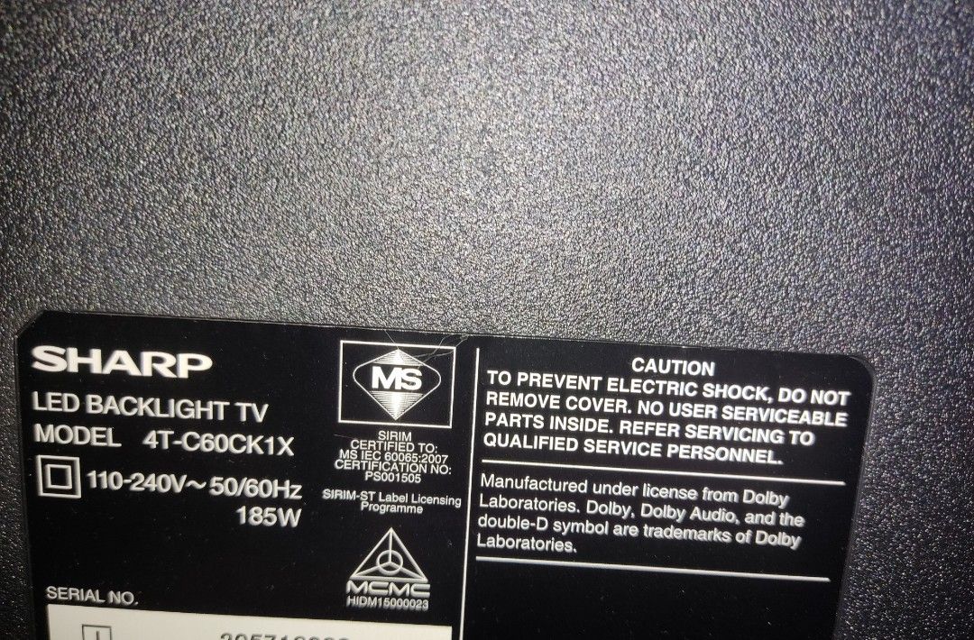 Sharp LED TV 60inch, Auto Accessories on Carousell
