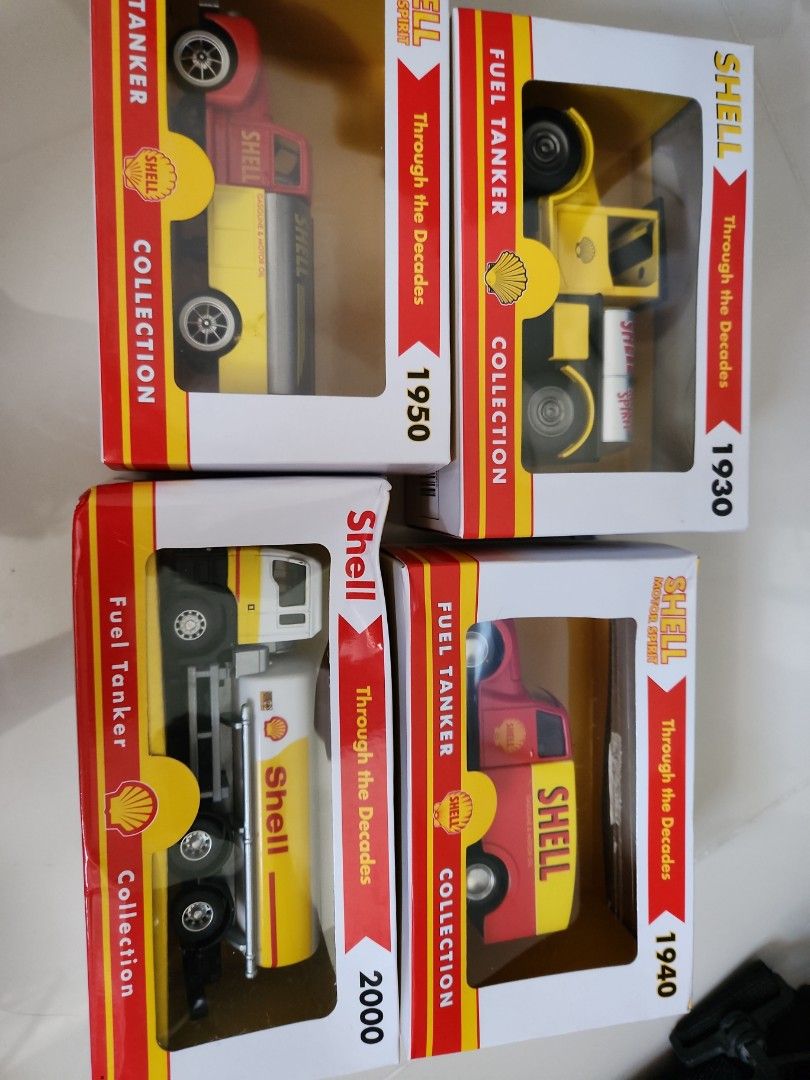 Shell Motor Spirit Fuel Tanker Collection (1930, 1940 1950 & 2000 ...