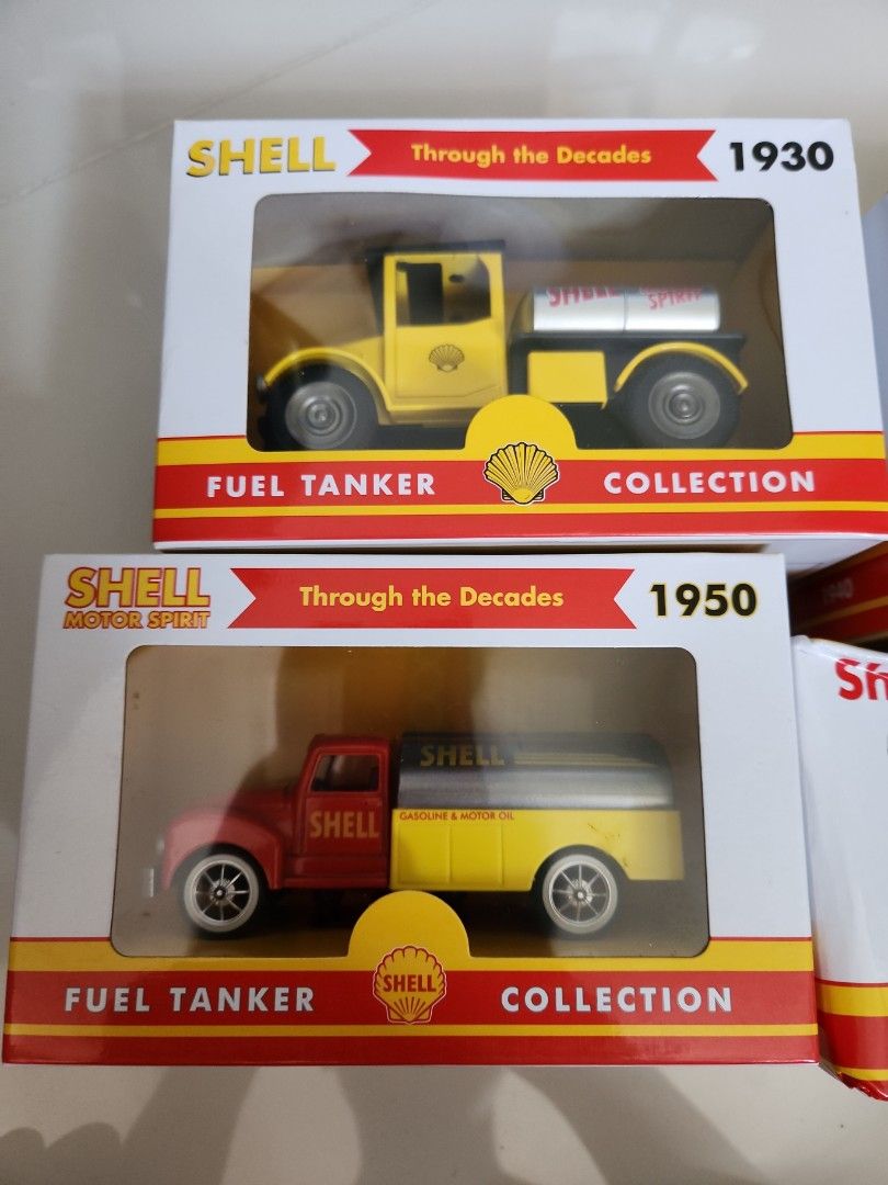 Shell Motor Spirit Fuel Tanker Collection (1930, 1940 1950 & 2000 ...