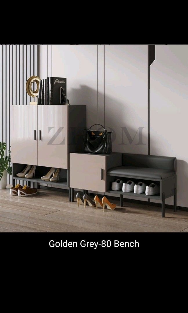 Show rack with bench, Furniture & Home Living, Furniture, Shelves ...