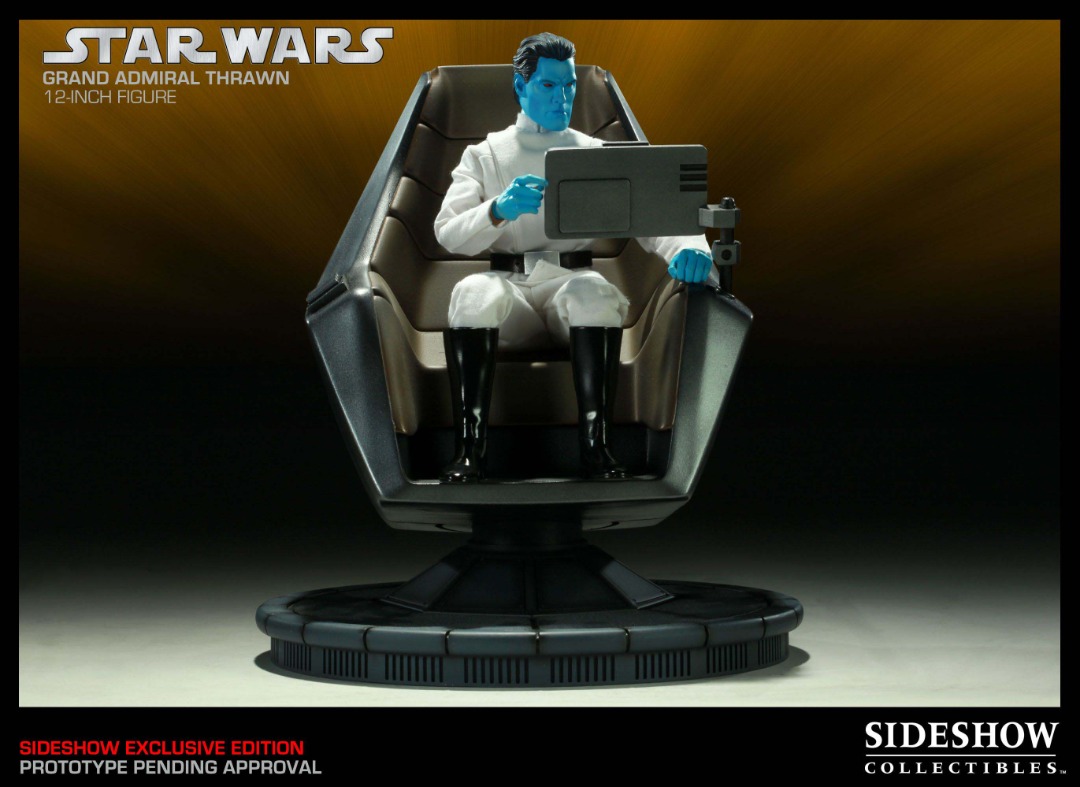 Sideshow Star Wars 1/6 Grand Admiral Thrawn With Command Chair, Hobbies ...
