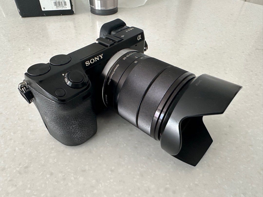 Sony Nex 7 Body + Lens, Photography, Cameras on Carousell