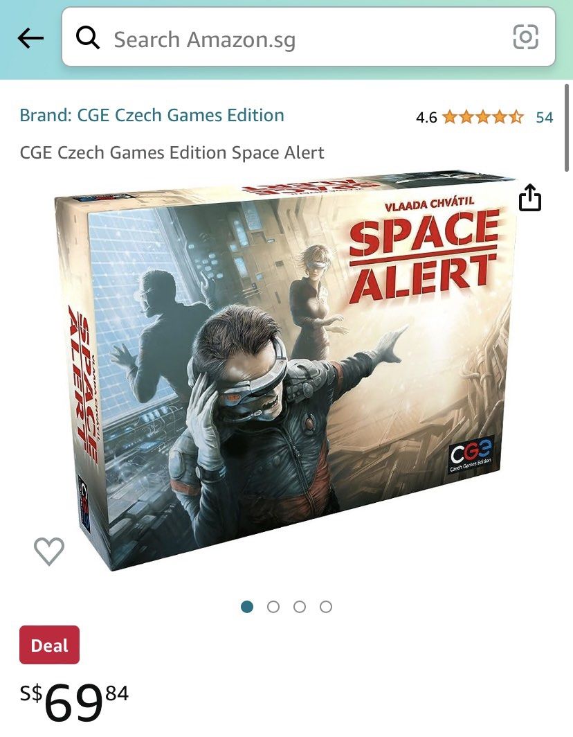 Space Alert Board Game CGE, Hobbies & Toys, Toys & Games on Carousell