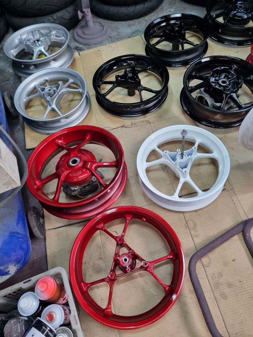 Sprayed Rims for Sale, Motorcycles, Motorcycle Accessories on Carousell
