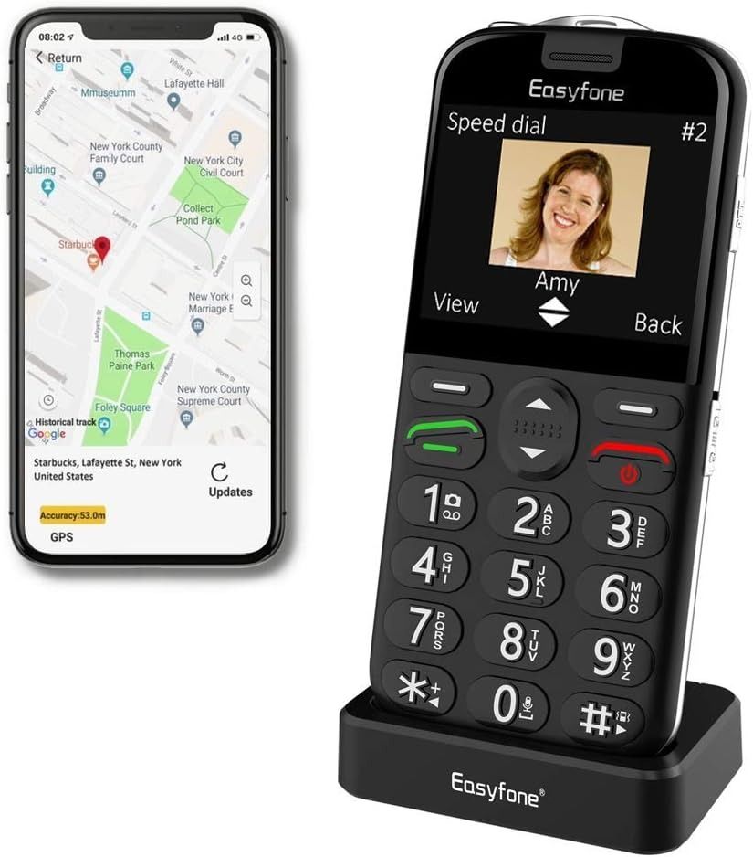 [Stockist.SG] Easyfone Prime-A4 Sim-Free Smart Senior Mobile Phone, Big ...