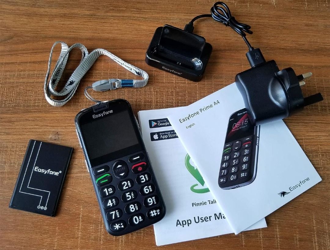 [Stockist.SG] Easyfone Prime-A4 Sim-Free Smart Senior Mobile Phone, Big ...