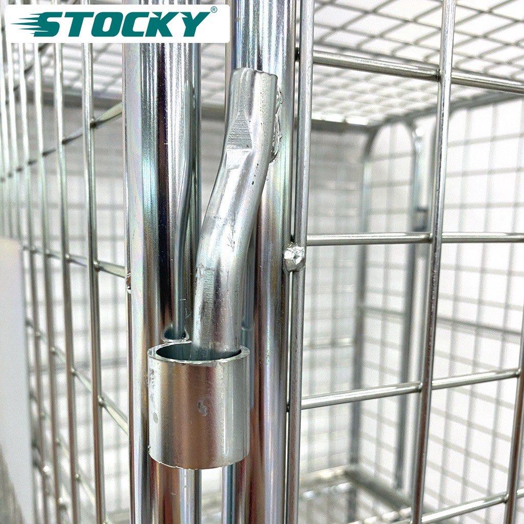STOCKY Roll Container 5-Way Full Security with Mid Shelf and Fully ...