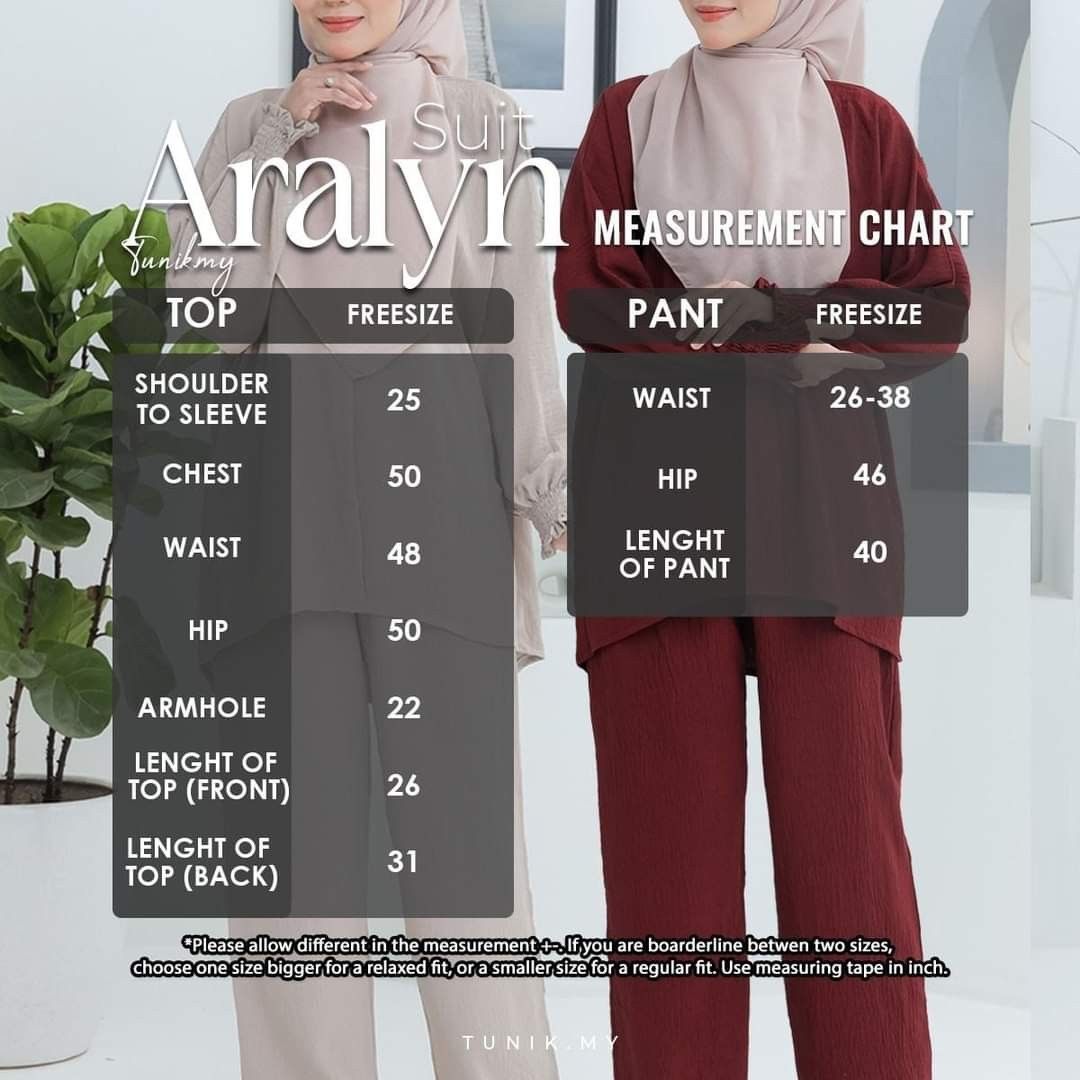 Suit Aralyn, Women's Fashion, Muslimah Fashion, Baju Kurung & sets on ...