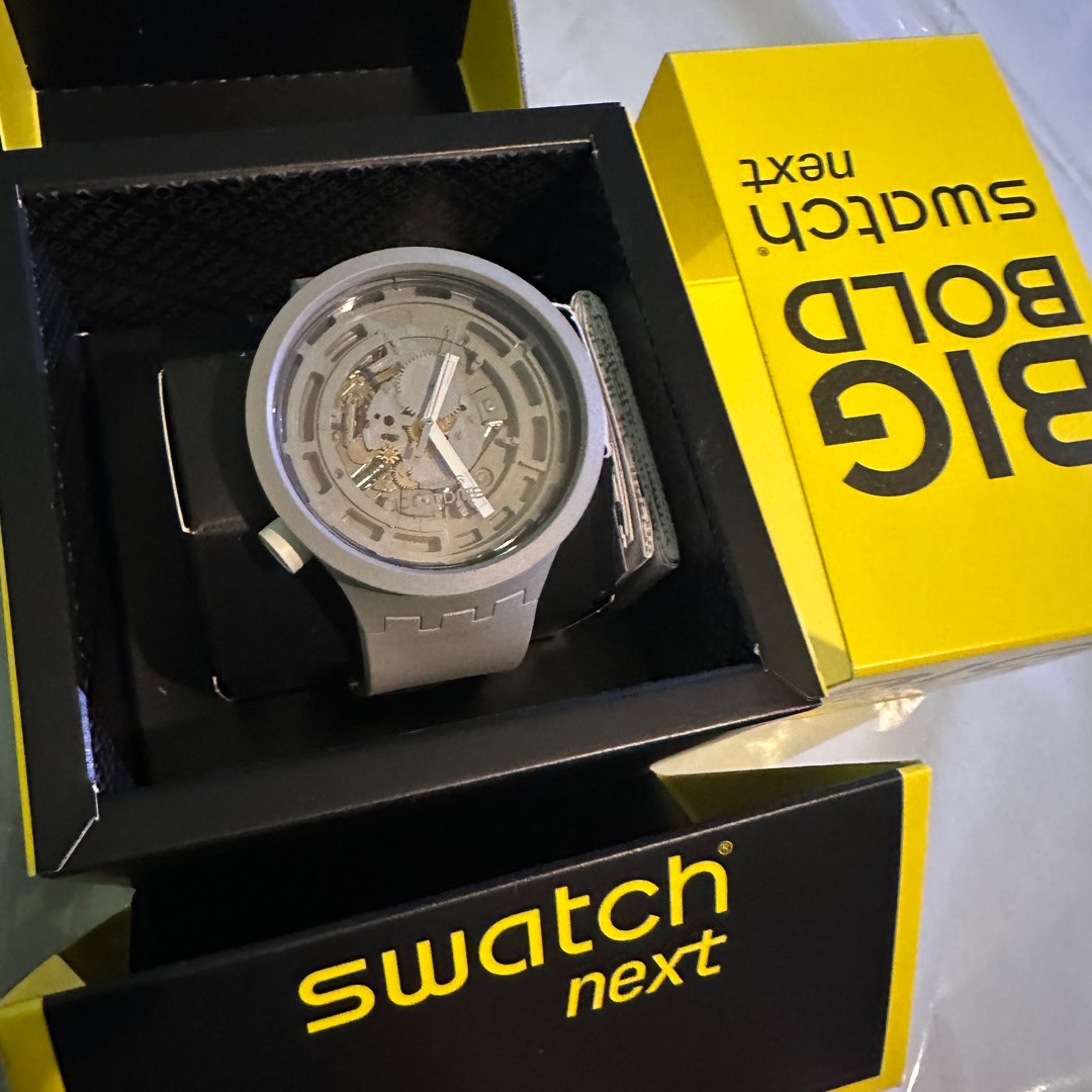 Swatch C-Grey Bioceramic SB03M100, Women's Fashion, Watches ...