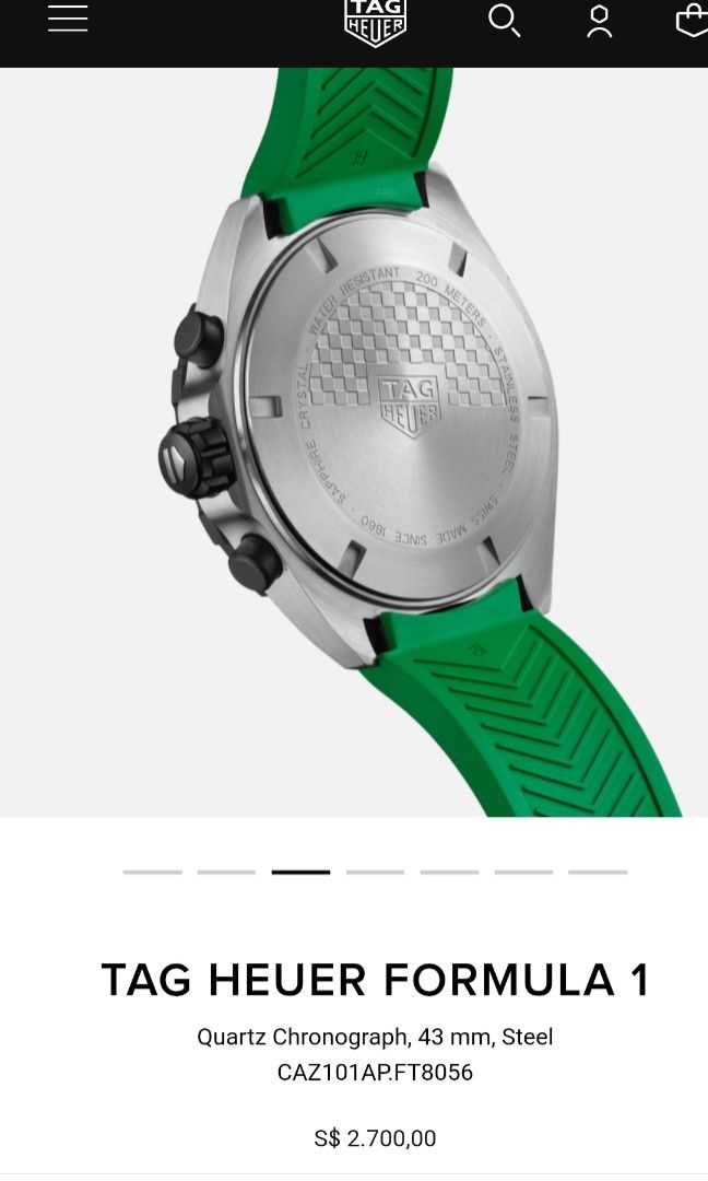 Tag Heuer Formula 1 Green dial, Luxury, Watches on Carousell