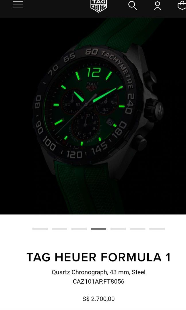Tag Heuer Formula 1 Green dial, Luxury, Watches on Carousell