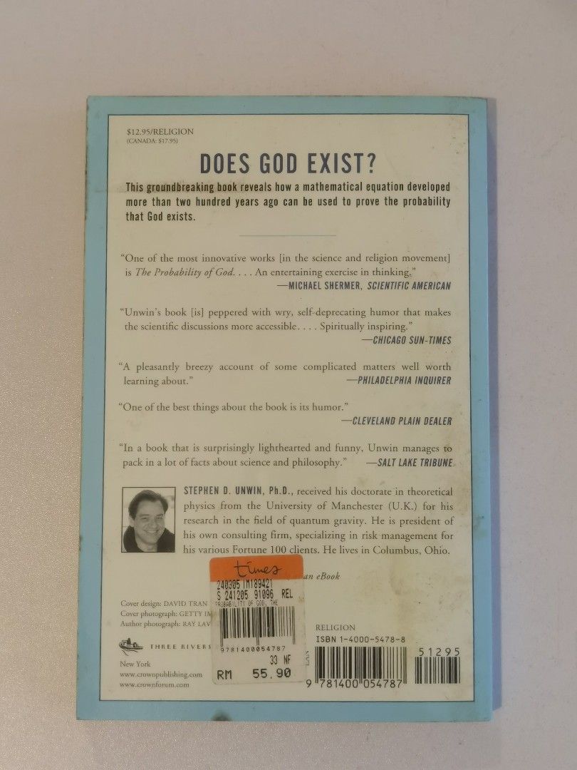 The probability of God A simple calculation that proves the ultimate ...