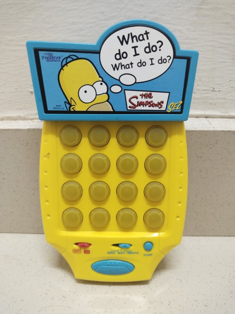 The Simpsons Sez Sound Matching Electronic Handheld Game, Hobbies ...