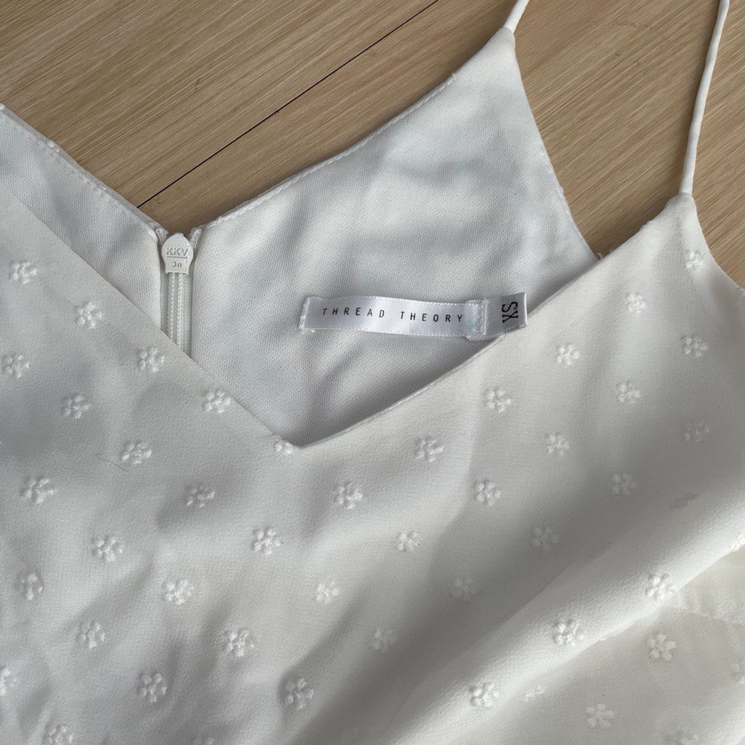 The Thread Theory Sweet in Swissdot White Floral Chiffon Broderie One ...
