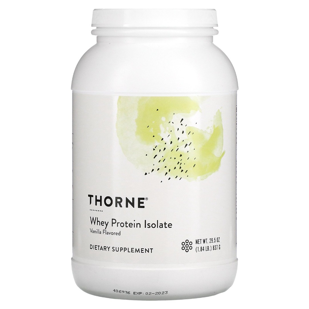 Thorne, Whey Protein Isolate, Vanilla, 1.84 lb (837 g), Health ...
