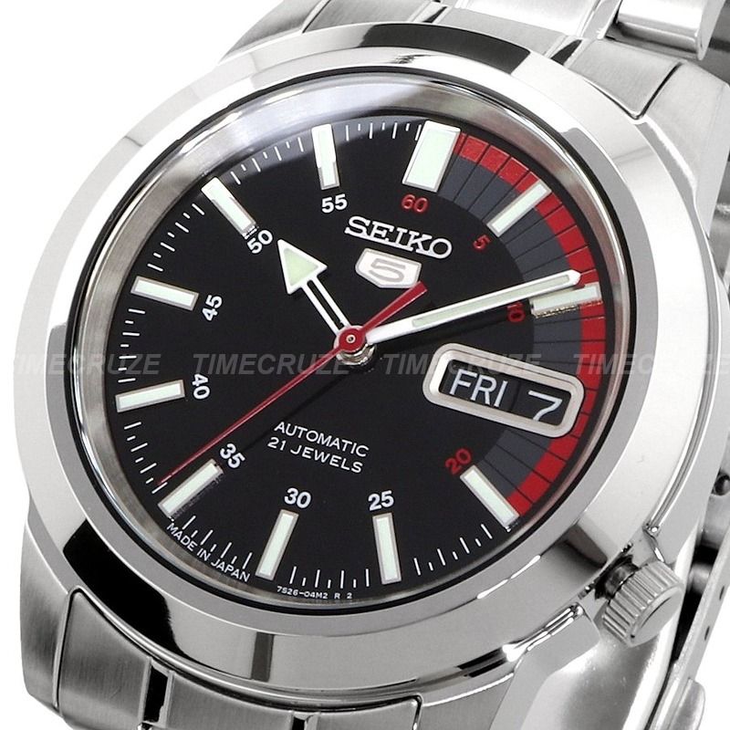 [Time Cruze] Seiko 5 SNKK31J1 Japan Made Automatic Black Dial Speed ...