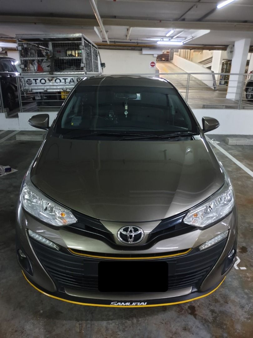 Toyota Vios Bumper Car Lip Bumper line stickers - Authentic Yellow 3M ...