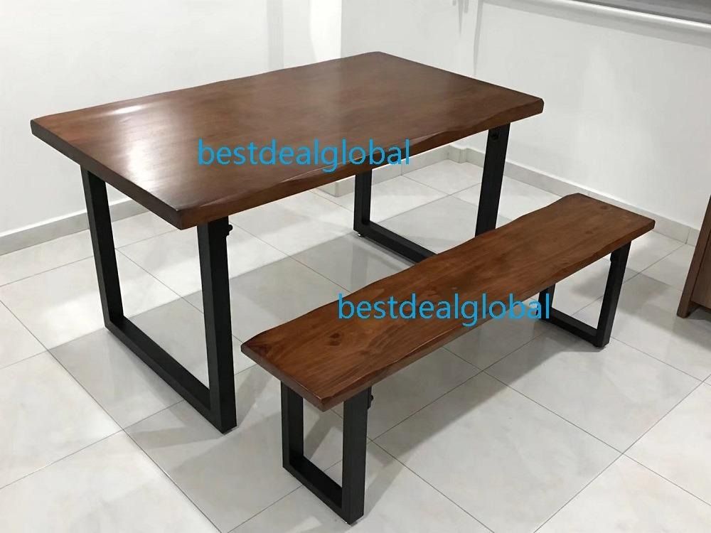 TSDT 00N Irregular Solid Wood Table Bench Video Customization option is ...