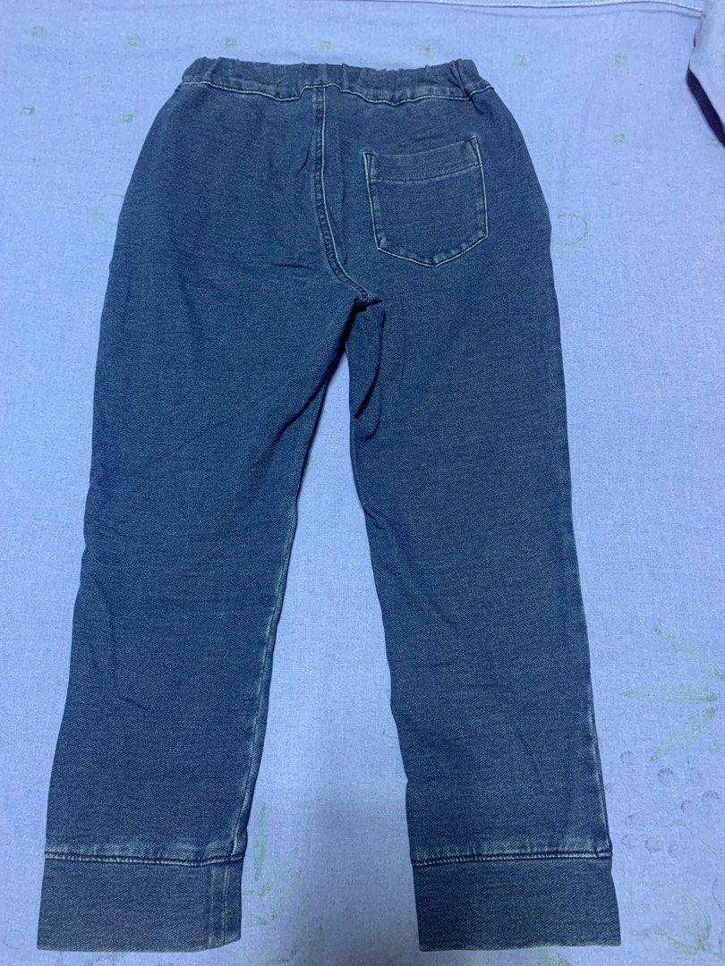 Uni qlo Tokong strechable pants maong design, Babies & Kids, Babies ...