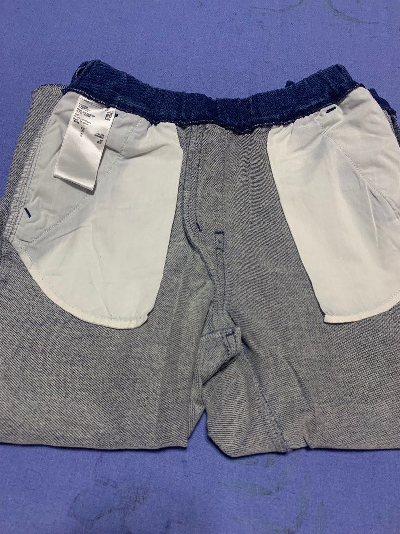 Uni qlo Tokong strechable pants maong design, Babies & Kids, Babies ...