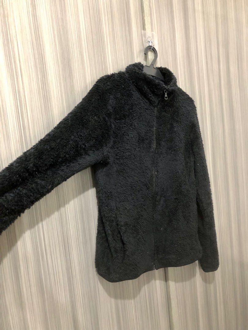 Uniqlo Fleece Cropped Jacket, Women's Fashion, Coats, Jackets and ...