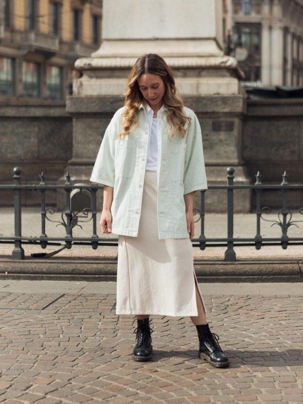 Uniqlo oversized work shirt, Women's Fashion, Coats, Jackets and ...