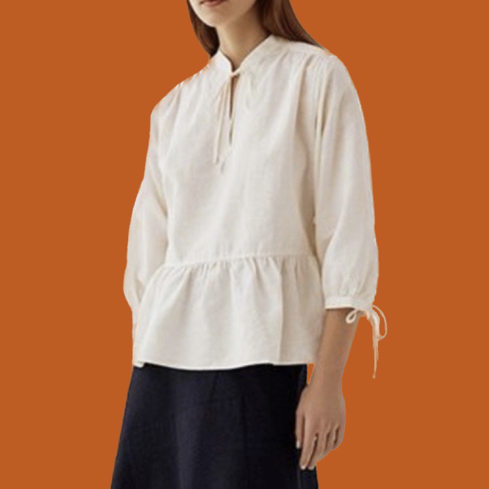 Uniqlo x JW Anderson linen top, Women's Fashion, Tops, Blouses on Carousell