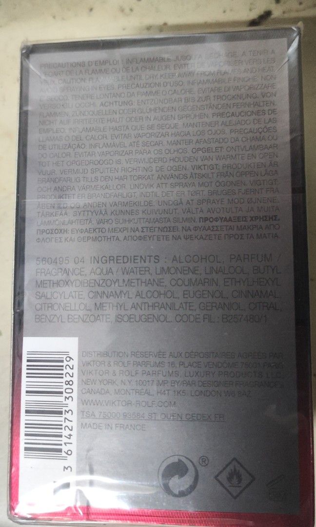 Viktor & Rolf Spicebomb infra red edt 90ml, Beauty & Personal Care ...