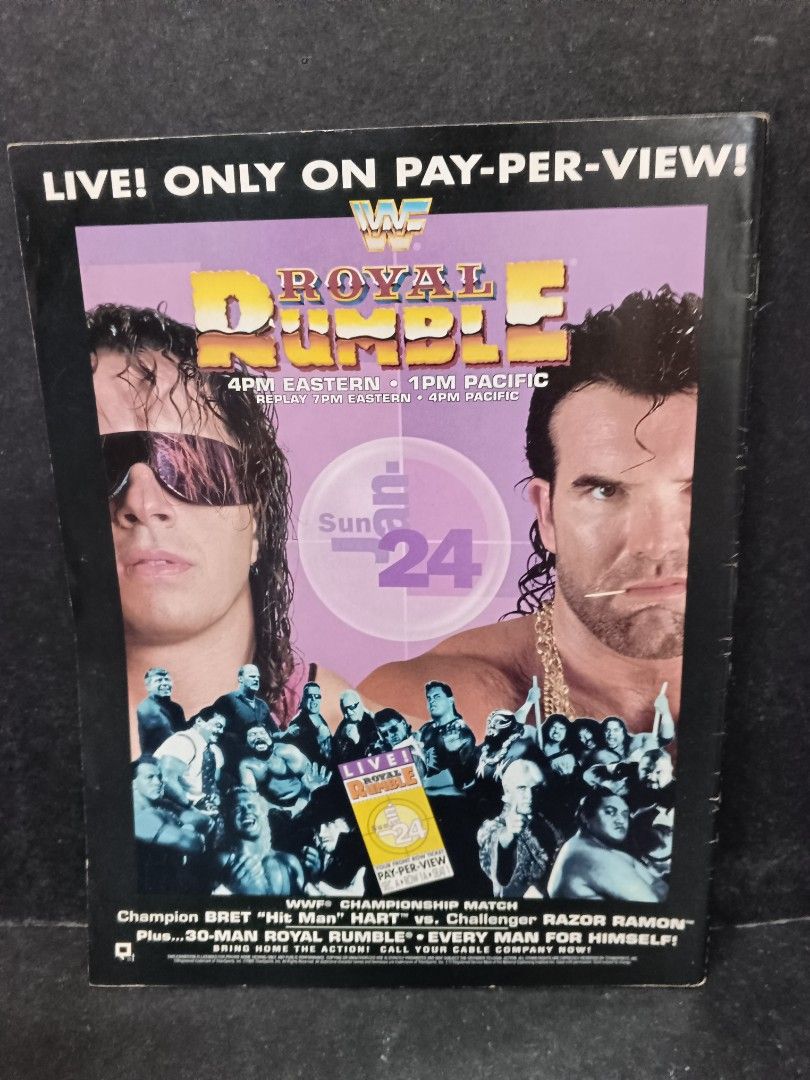 Vintage WWF Magazine - February 1993 - Mr. Perfect, The Royal Rumble ...