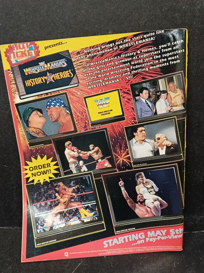 Vintage WWF Magazine - June 1991 - WrestleMania, Ultimate Warrior, Jake ...
