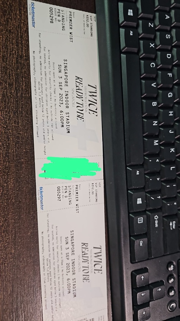 VIP TWICE CHEAPEST on 3 Sep, Tickets & Vouchers, Event Tickets on Carousell