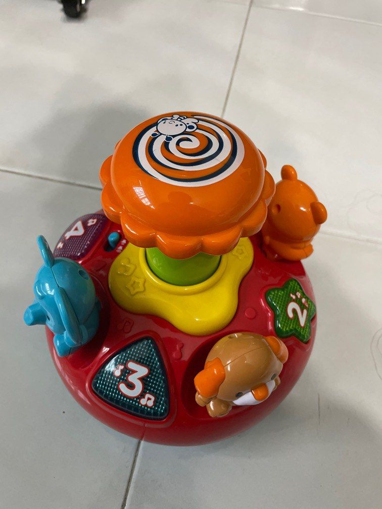 Vtech baby push and play spinning top, Babies & Kids, Infant Playtime ...