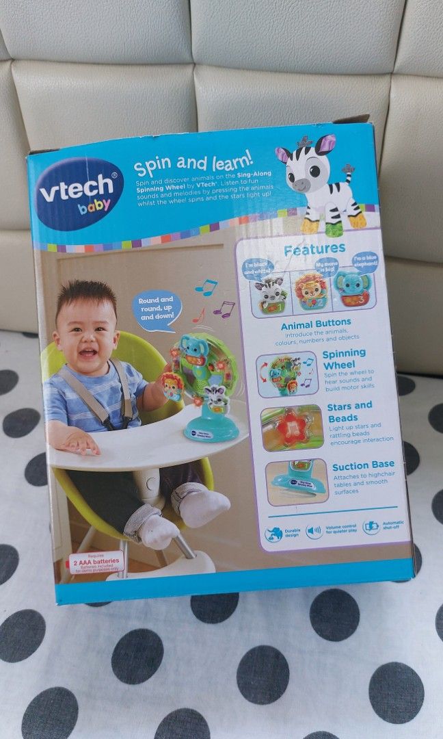 VTech Sing Along Spinning Wheel, Babies & Kids, Infant Playtime on ...