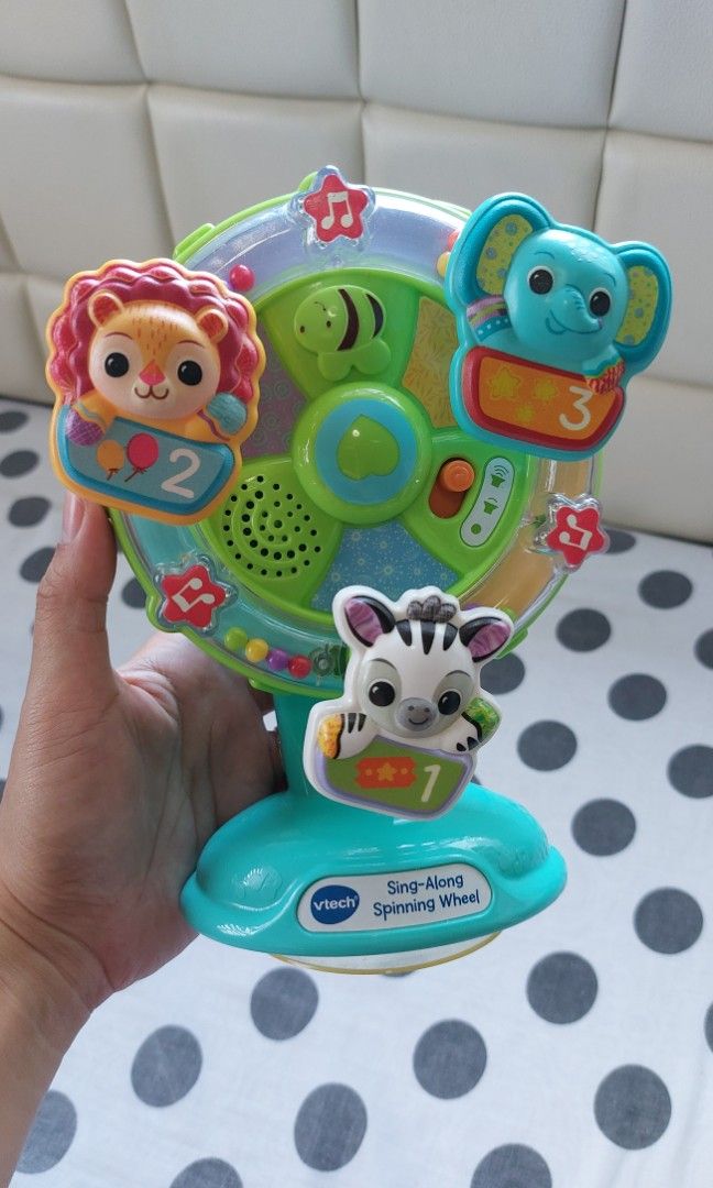 VTech Sing Along Spinning Wheel, Babies & Kids, Infant Playtime on ...