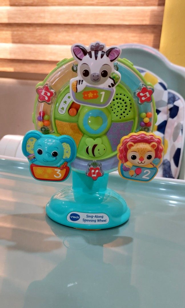 VTech Sing Along Spinning Wheel, Babies & Kids, Infant Playtime on ...