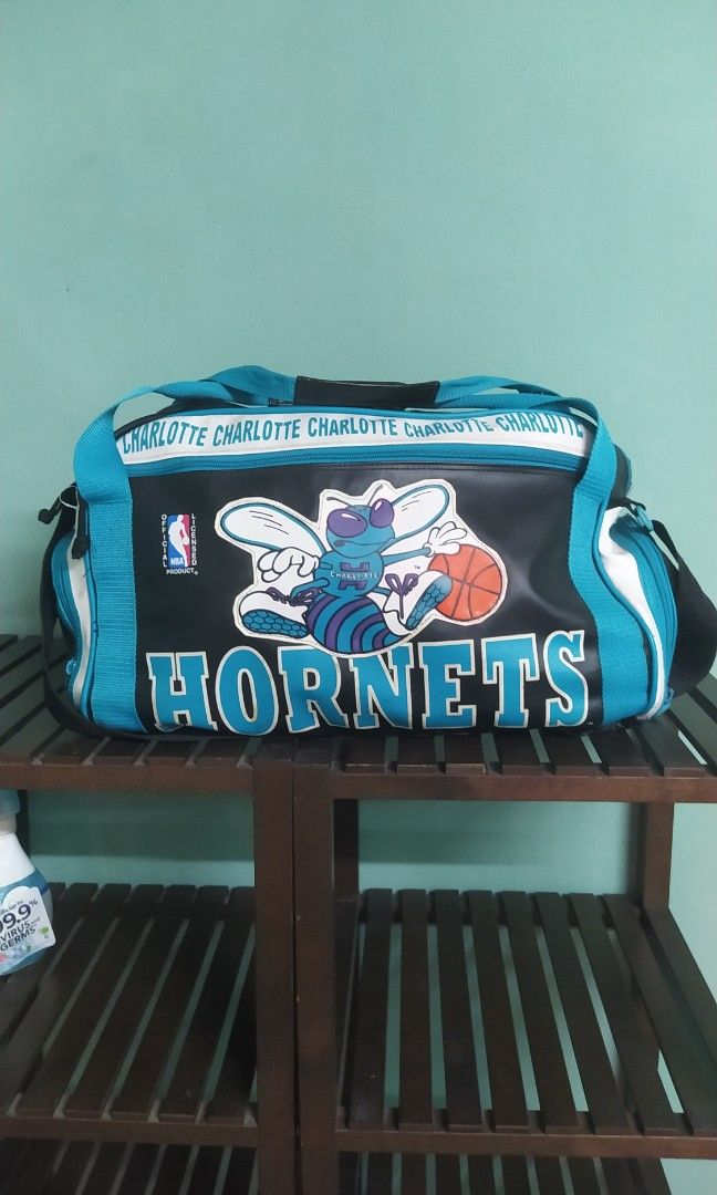 VTG NBA HORNETS Duffle Travel Bag, Men's Fashion, Bags, Backpacks on ...
