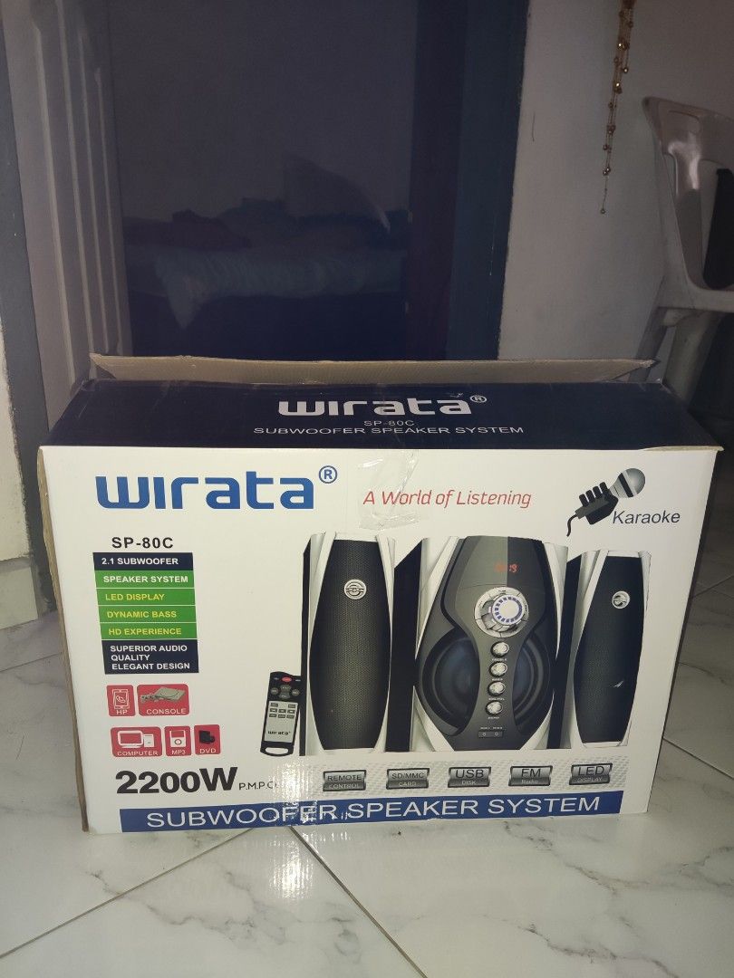 Wirata Subwoofer Speaker System, Audio, Soundbars, Speakers ...
