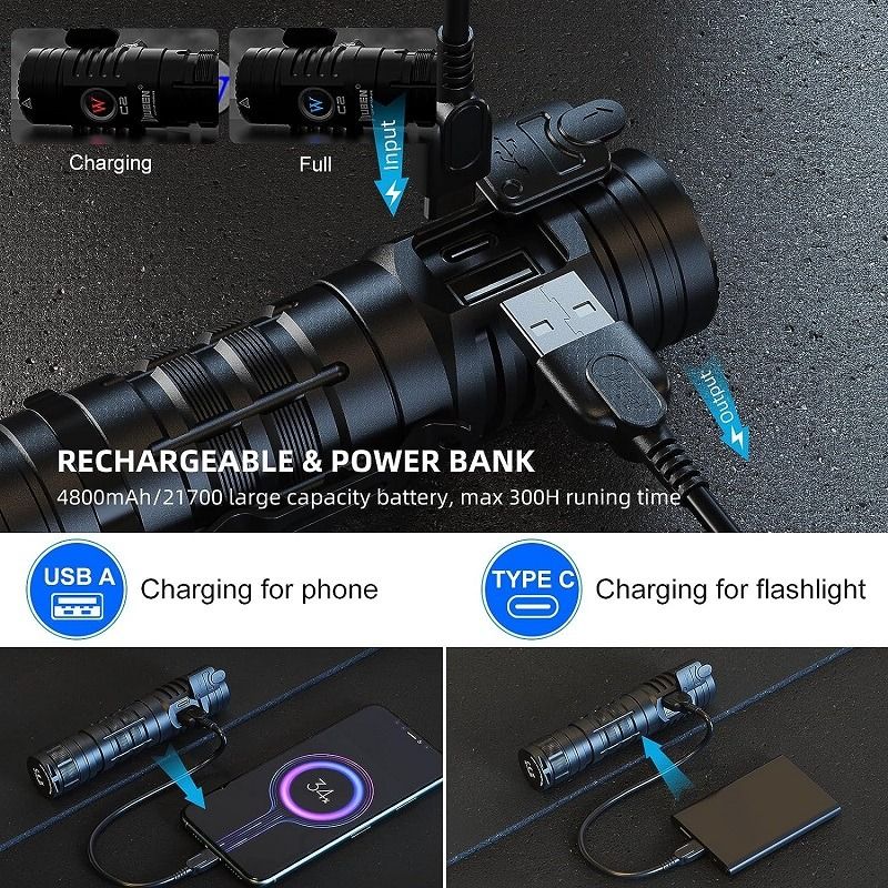 WUBEN C2 2000 Lumens Power Bank Torch Light, Sports Equipment, Hiking & Camping on Carousell